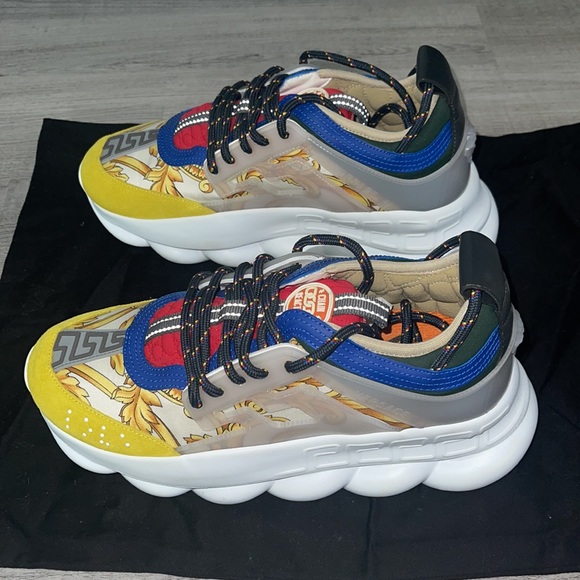 Versace | Shoes | Versace Chain Reaction Sneakers Baroque | Poshmark